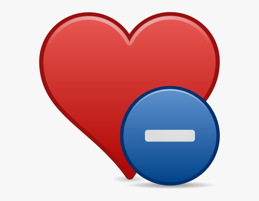 Bookmark Minus Svg Clip Arts - Heart, HD Png Download , Transparent Png ...
