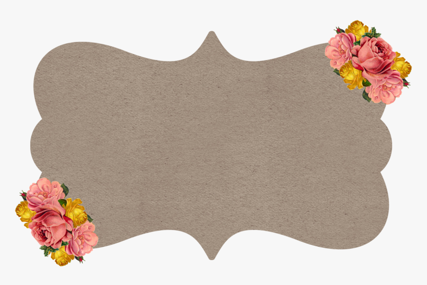 Shabby Chic Picture Frames Hessian Fabric Clip Art - Frame Background ...