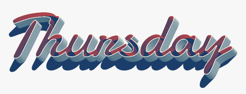 Thursday 3d Name Logo Png - Thursday Name, Transparent Png ...