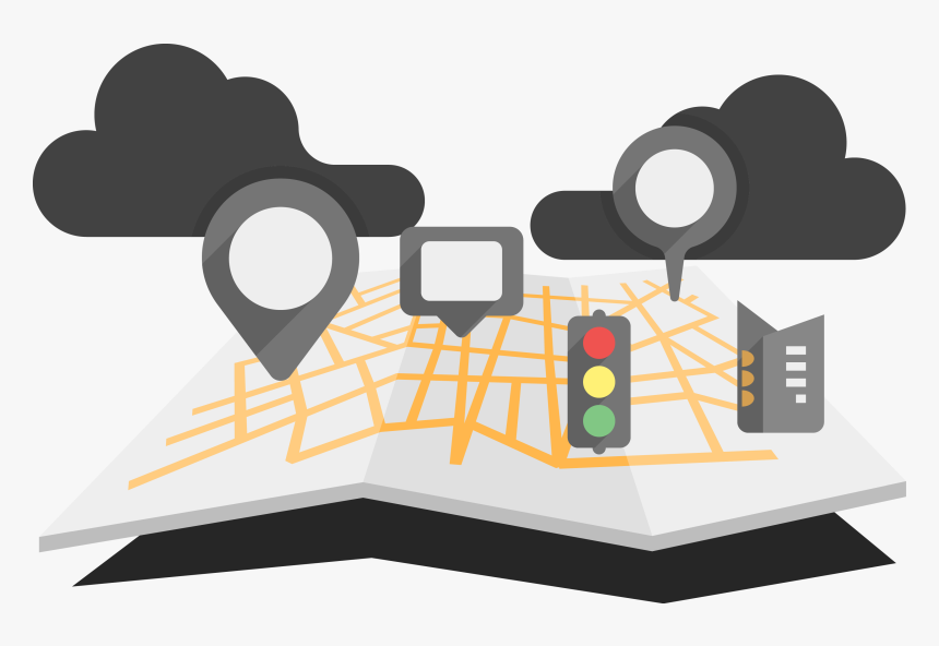 Road Map Infographic World Map - Traffic Map Png, Transparent Png ...