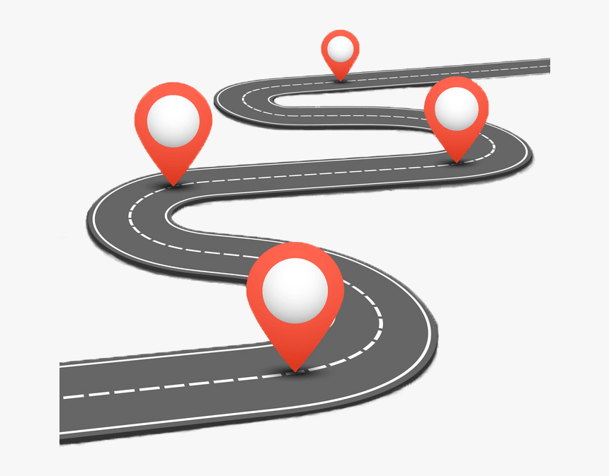 Road Map Royalty-free - Start To Finish Roadmap, HD Png Download ...