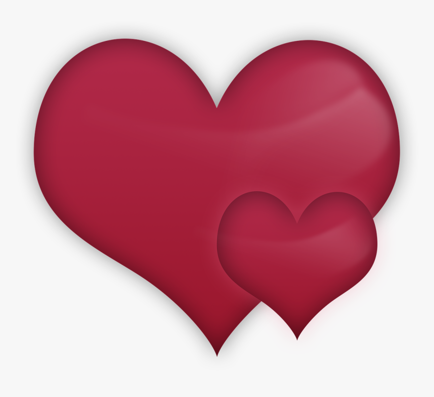 Red Heart, A Pair Of Hearts, Love, Amorousness - Heart, HD Png Download ...