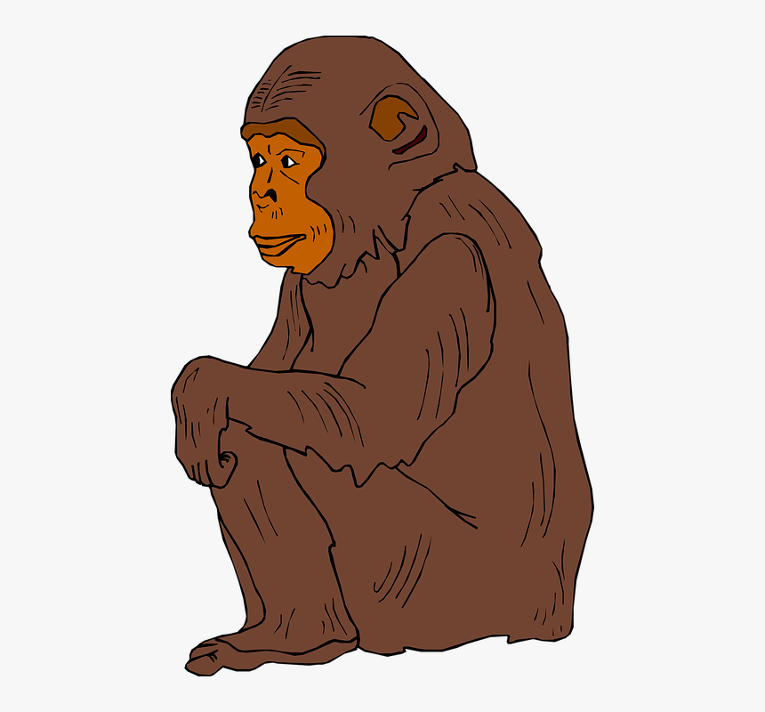 Transparent Chimp Png - Transparent Chimpanzee Clipart, Png Download ...