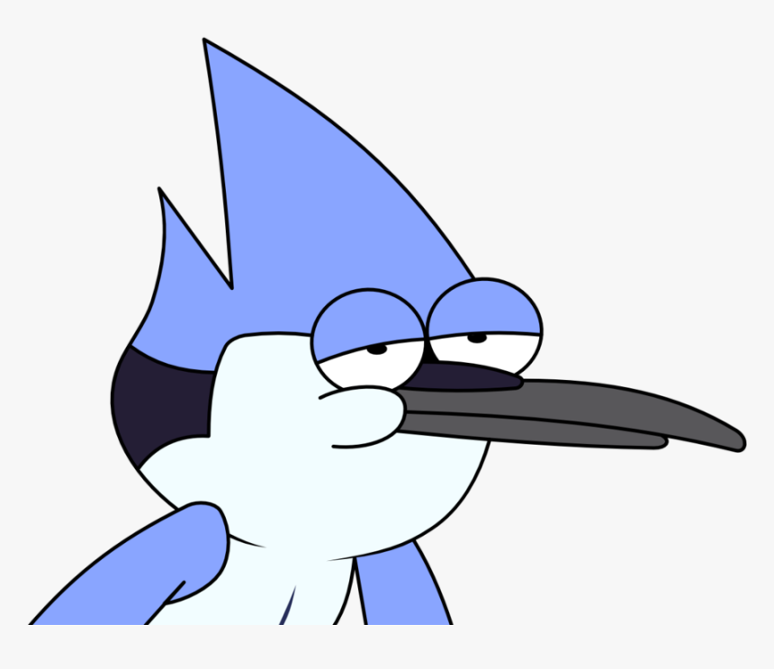 Mordecai Regular Show Face, HD Png Download , Transparent Png Image ...