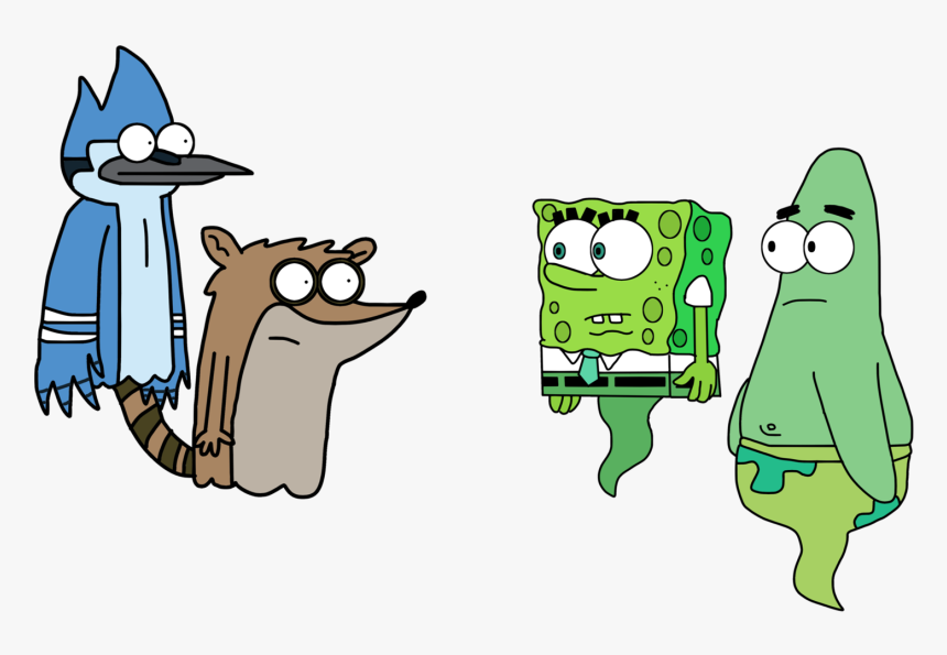 Spongebob Meets Regular Show