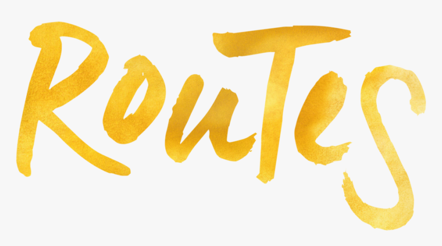Routes Logo - Calligraphy, HD Png Download , Transparent Png Image ...