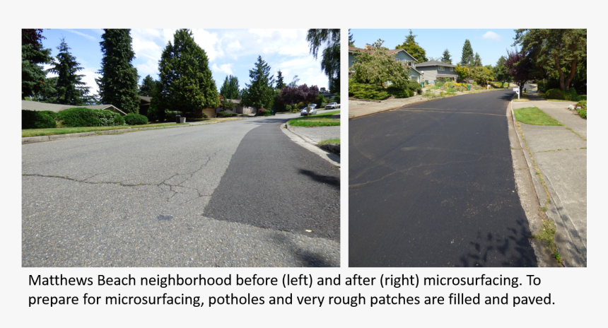 Matthews Beach Microsurfacing - Before And After Micro Surfacing, HD ...