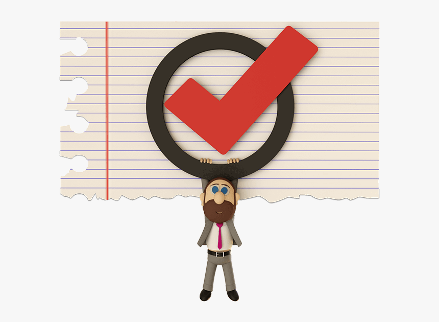 Transparent Red Check Mark Png - Cartoon, Png Download , Transparent ...