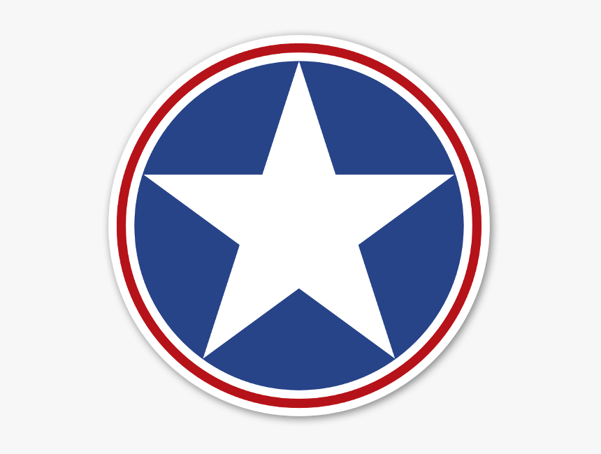 Us Star Sticker - Gold Star In Circle, HD Png Download , Transparent ...