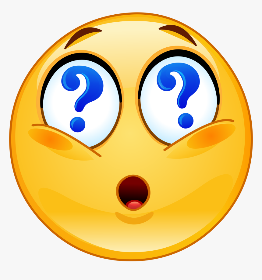 Question Emoji 208 Decal Smiley Question HD Png Download