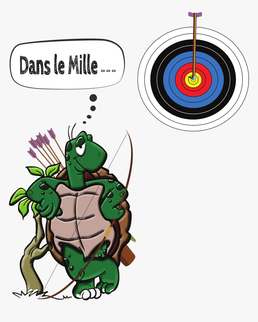 Turtle With Bow And Arrow, HD Png Download , Transparent Png Image ...