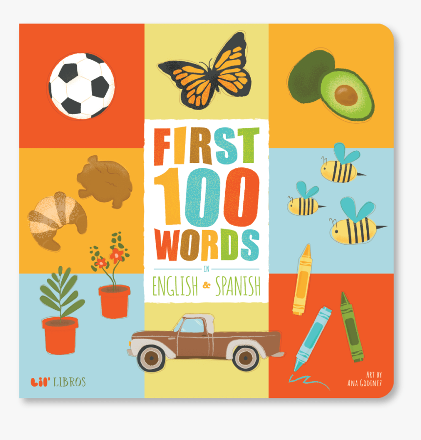 First 100 Words In English And Spanish: Bilingual, HD Png Download ...