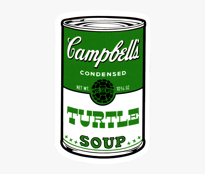 Turtle Soup Sticker - Pop Art Andy Warhol, HD Png Download ...