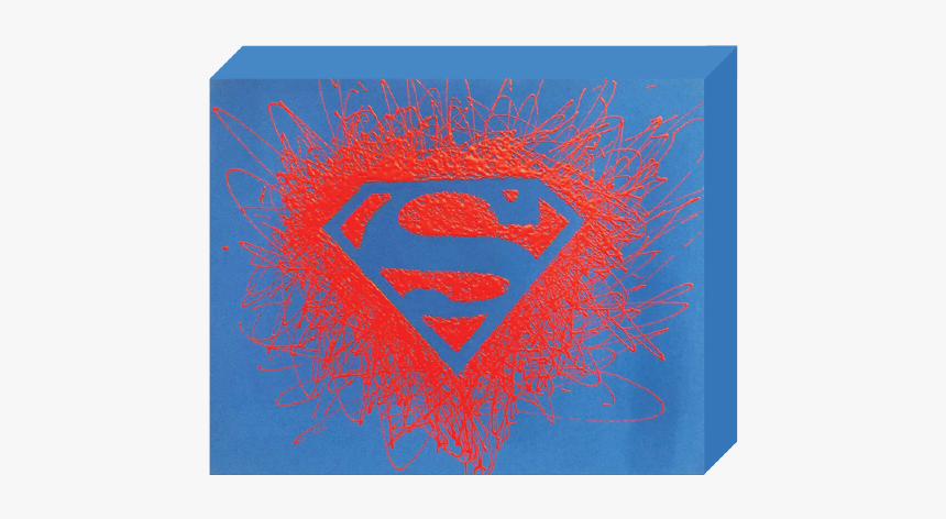 Dc Comics, Paint Splatter Canvas, Superman - Superman, HD Png Download ...