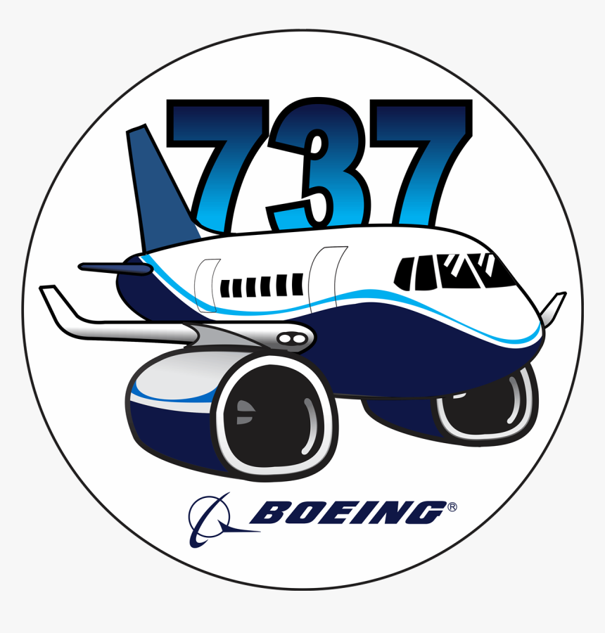 Boeing 737 Clipart - Boeing Sticker, HD Png Download , Transparent Png ...