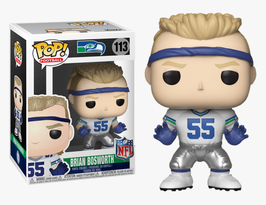 Brian Bosworth Seattle Seahawks Legends Pop Vinyl Figure - Funko Pop Nfl, HD Png Download ...
