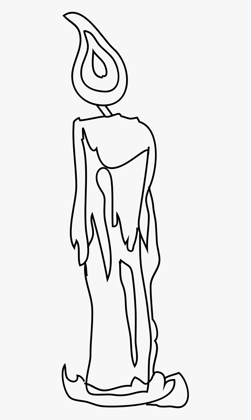 Drawing Beautiful Melt Shade - Lilin Clipart Black And White, HD Png ...