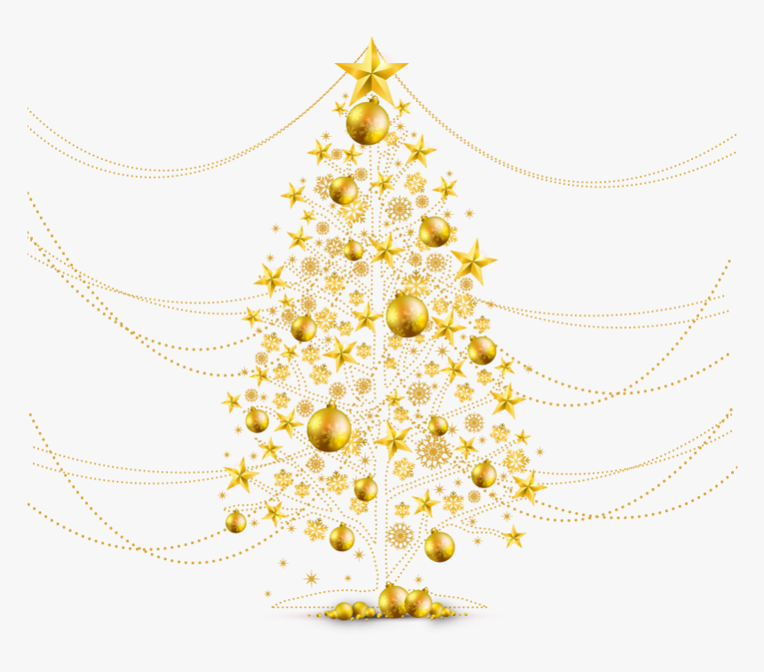 #christmastree #christmas #gold #tree - Gold Christmas Tree Clip Art ...