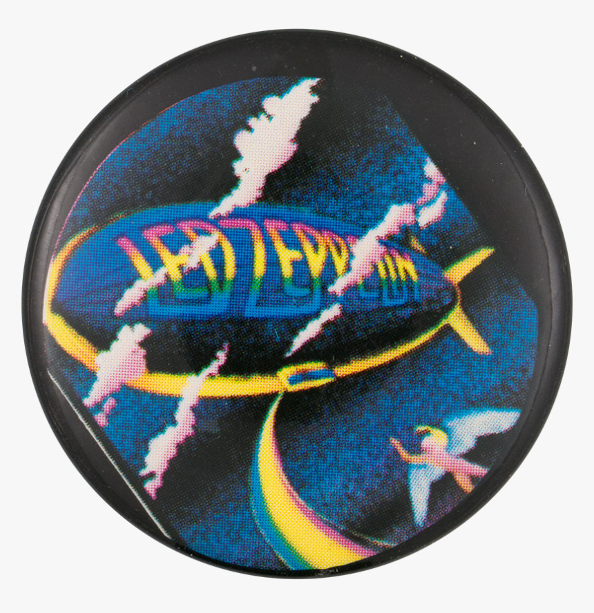 Led Zeppelin Rainbow And Clouds Music Button Museum - Led Zeppelin ...