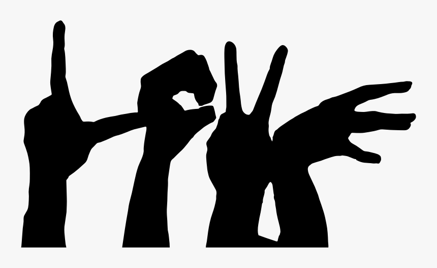 Transparent Reaching Hand Png - Deaf Communication Sign Language, Png ...