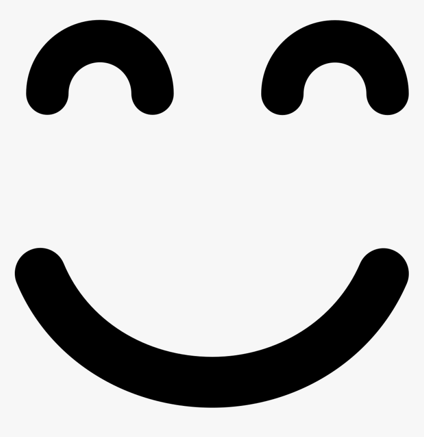Emoticon Square Smiling Face With Closed Eyes - Smiling Face Png ...