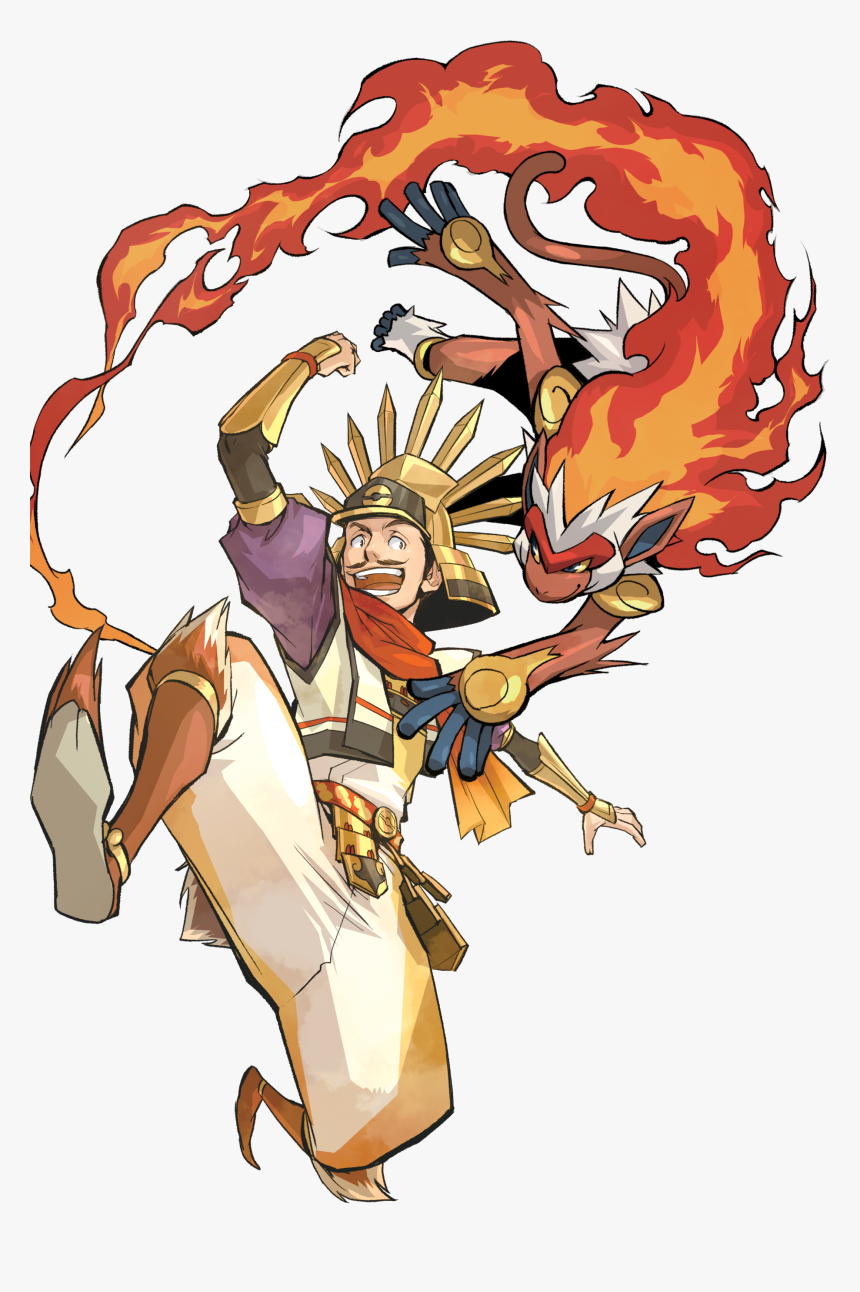 Pokemon Conquest Art, Hd Png Download - Pokemon Infernape Art ...