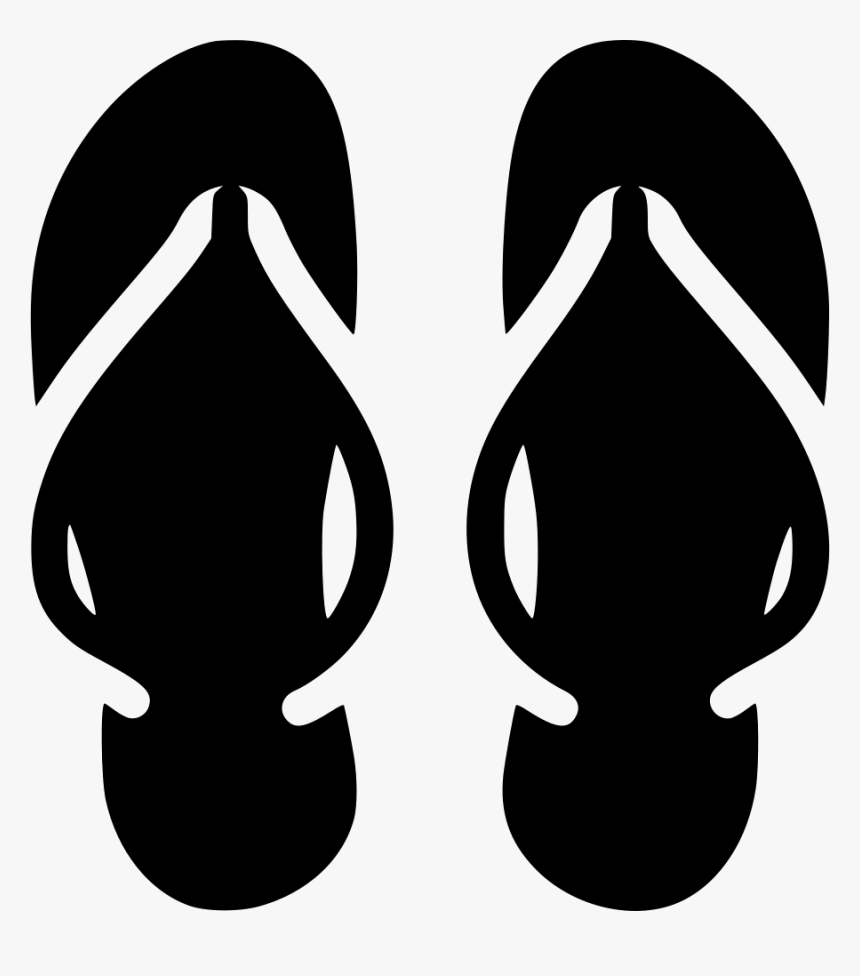 Slippers Svg Png Icon Free Download - Slippers Black And White Png ...