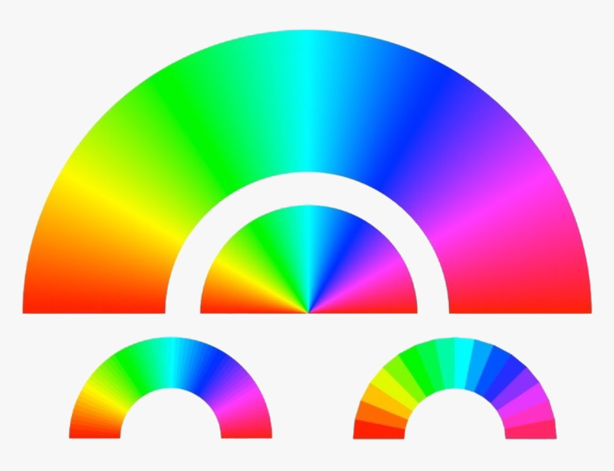 Color Wheel Half Circle, HD Png Download , Transparent Png Image - PNGitem