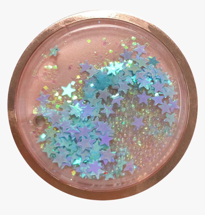Blue Stars Rose Gold Liquid Glitter - Popsocket With Liquid Glitter, HD ...