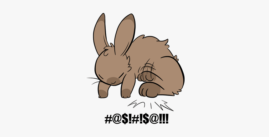 Angry Thumper - Domestic Rabbit, HD Png Download , Transparent Png ...