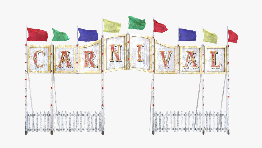 Carnival Entrance, Sign, Flags, Wooden, Banner, Enter - Baluster, HD ...