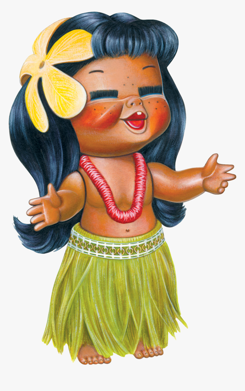 Cute Hula Girl Png - Transparent Hula Girls, Png Download , Transparent ...