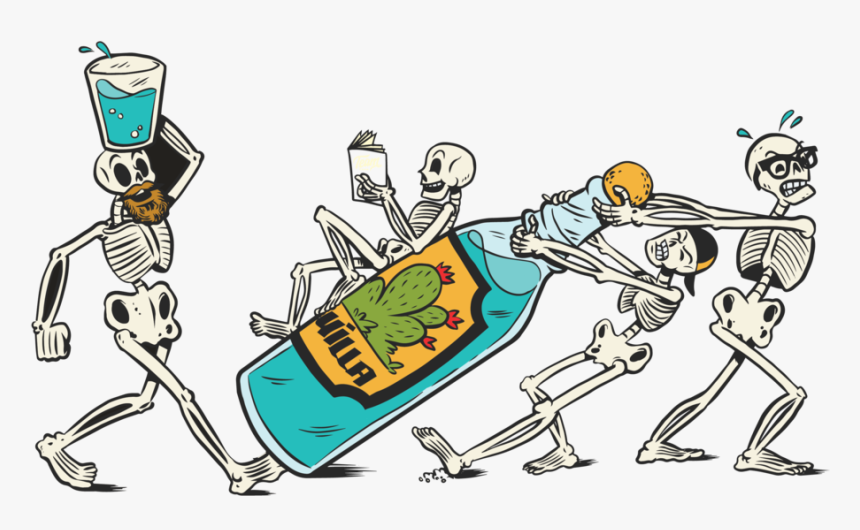 Transparent Running Skeleton Clipart - Cartoon, HD Png Download ...