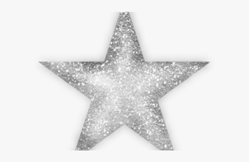 Glitter Star Cliparts - Silver Glitter Star Clipart, HD Png Download ...
