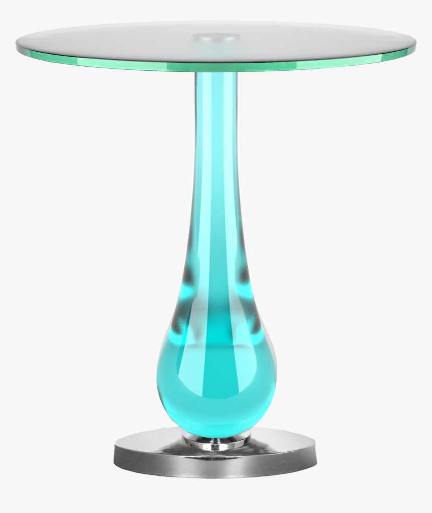 Pio Blue Acrylic Contemporary End Tables - Coffee Table, HD Png ...