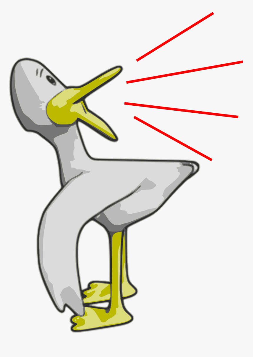 Duck Talking Cartoon, HD Png Download , Transparent Png Image - PNGitem