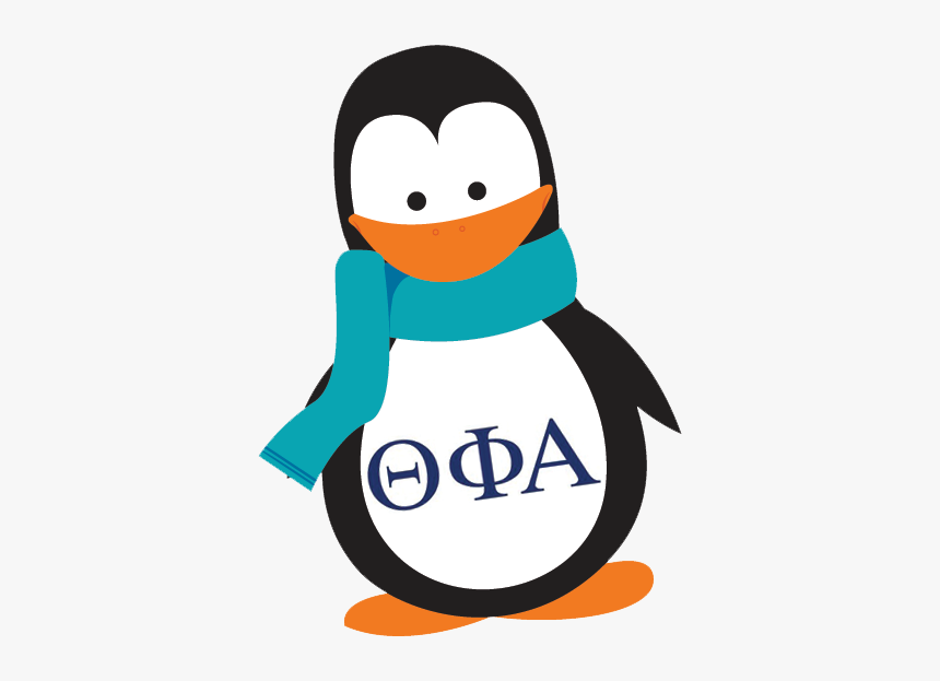 Theta Phi Alpha Mascot Penguin - Theta Phi Alpha Penguin, HD Png ...