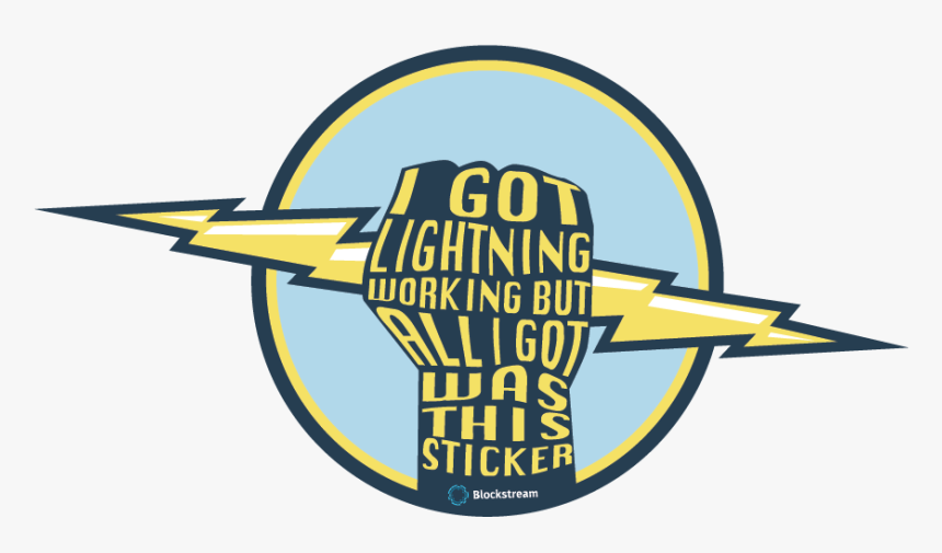 Lightning Network Sticker, HD Png Download , Transparent Png Image ...
