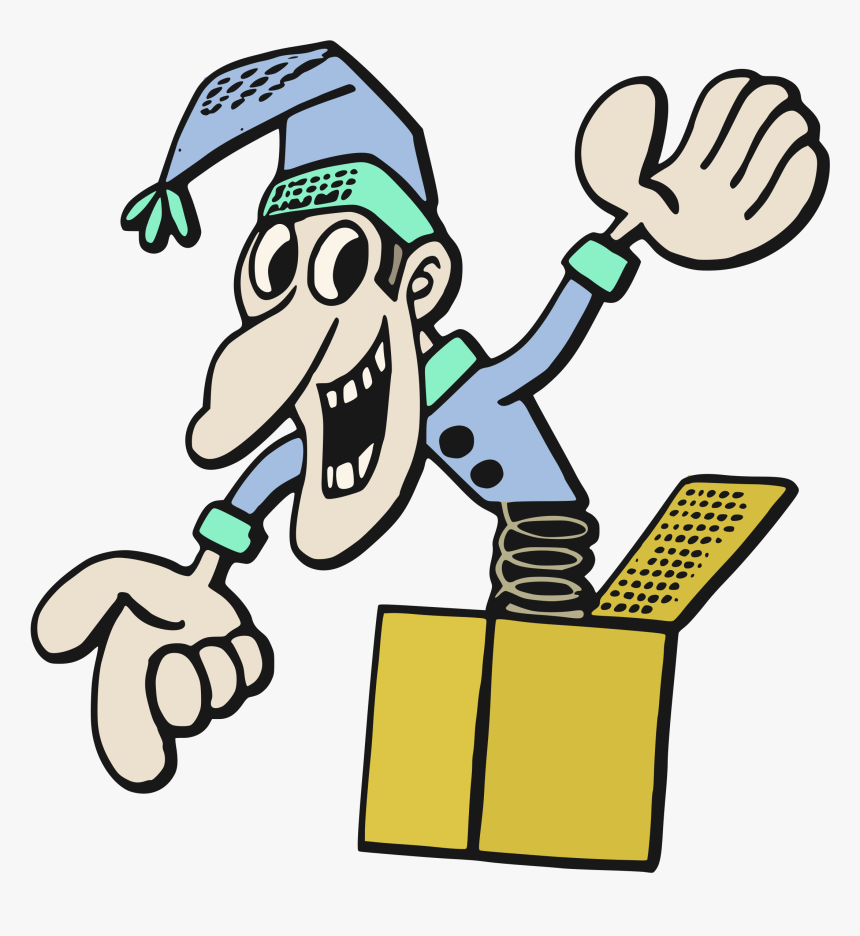 Jack In The Box Drawing Clipart , Png Download - Jack Clipart Black And ...