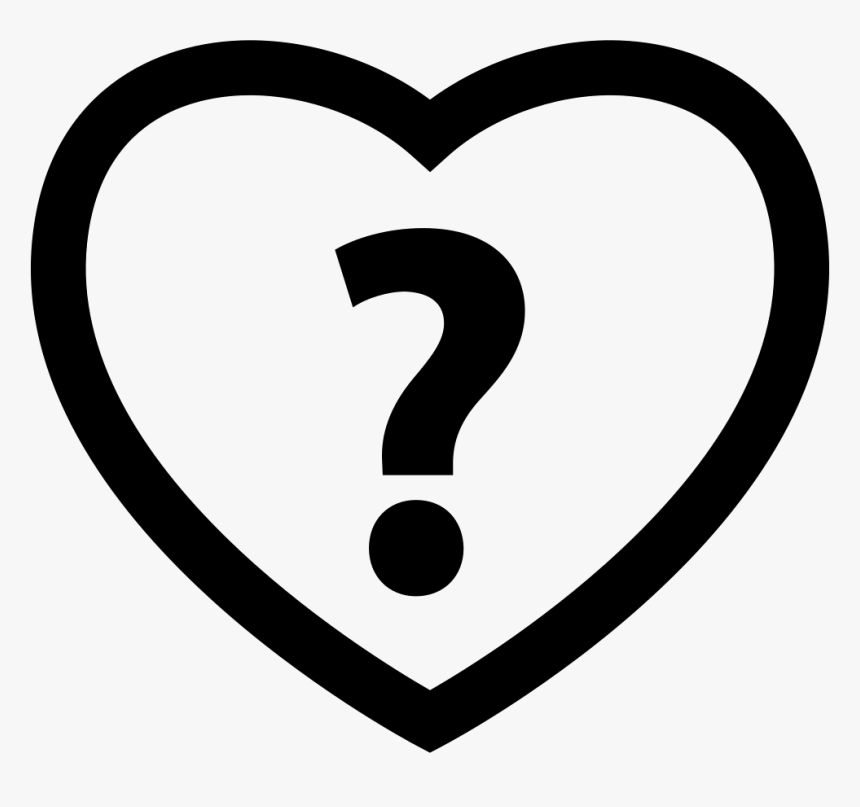 Heart With A Question Mark, HD Png Download , Transparent Png Image ...