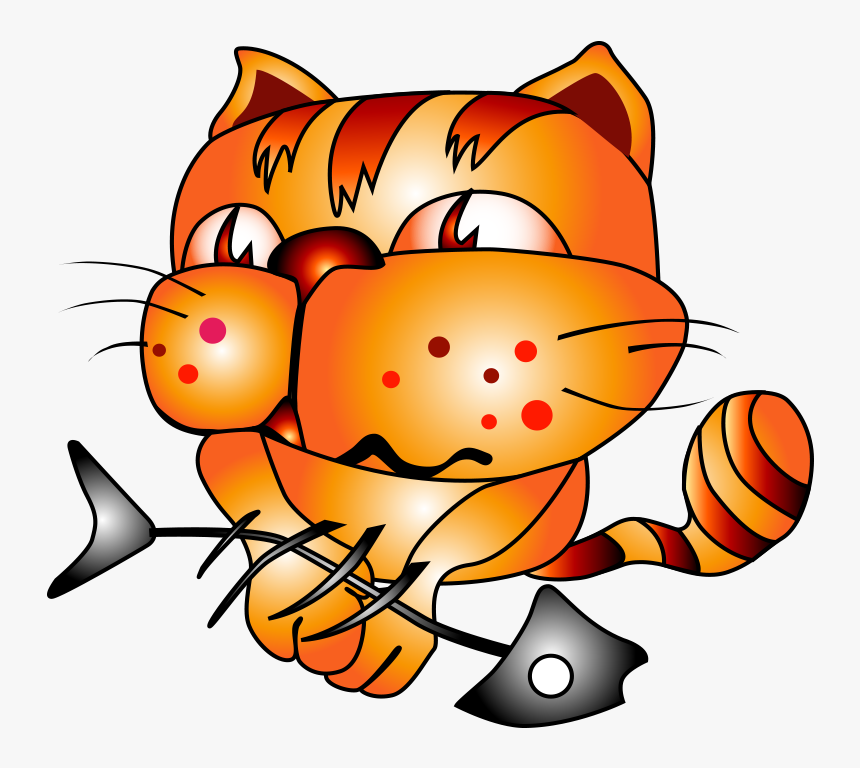 Garfield Clipart Orange Cat - Cat Vector, HD Png Download , Transparent ...