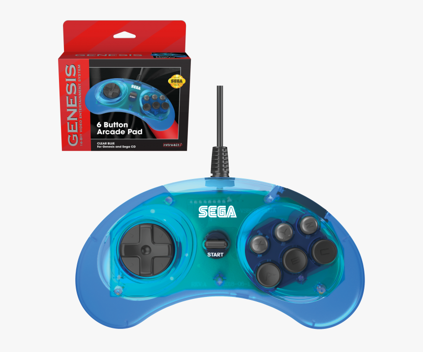 Retro Bit Sega Genesis Controller, HD Png Download , Transparent Png ...