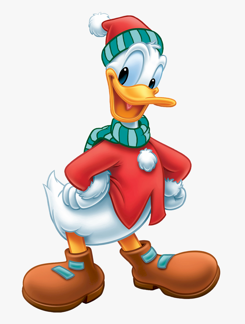 Winter Donald 2 More - Pato Donald Disney Navidad, HD Png Download ...