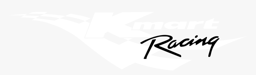 Kmart Racing Logo Black And White - Calligraphy, HD Png Download ...