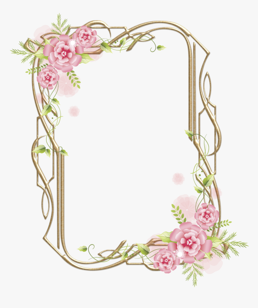 Molduras Flores Png - Moldura Com Flores Png, Transparent Png ...
