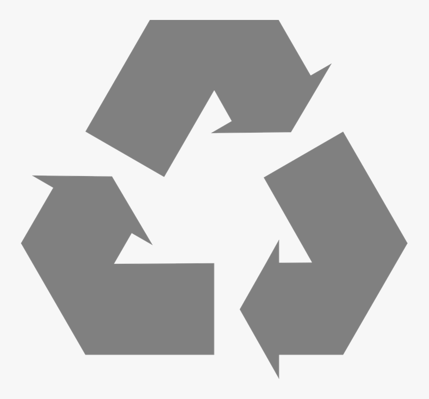 White Recycle Icon No Background