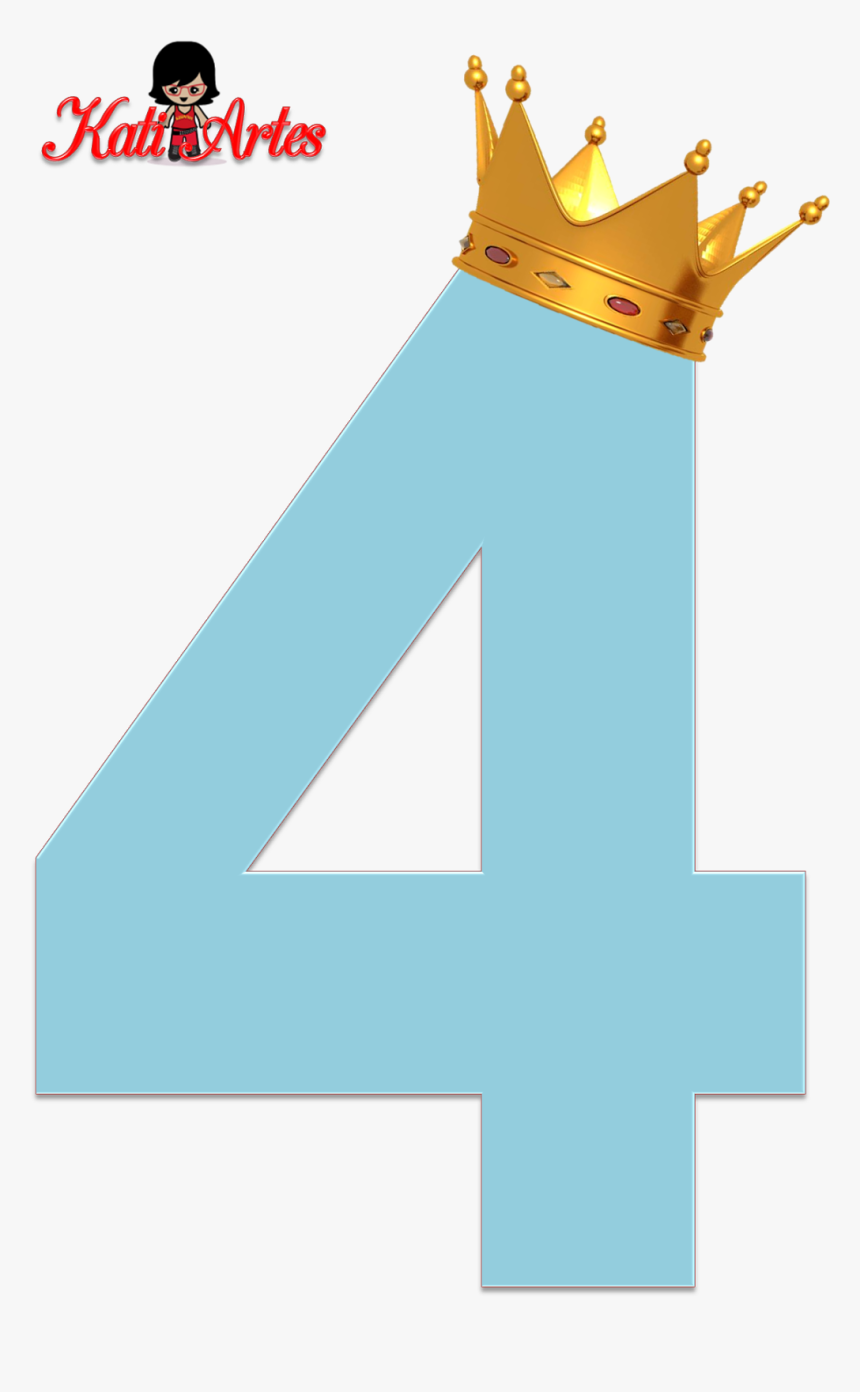 Numero 4 Png Azul, Transparent Png , Transparent Png Image - PNGitem