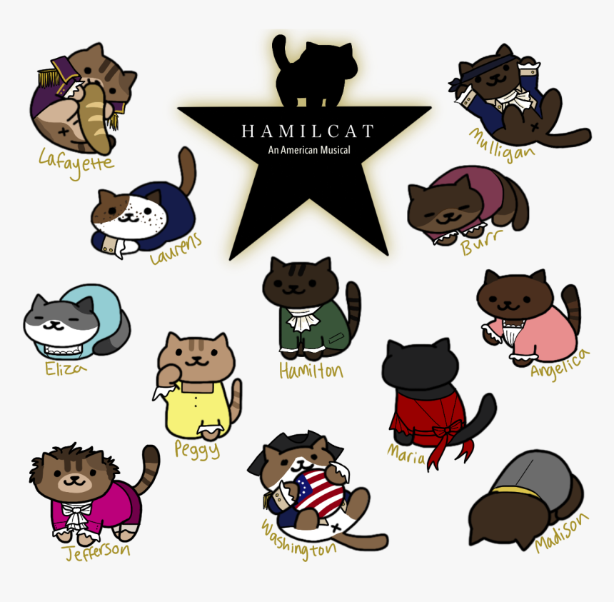 Hamilton Characters As Cats, HD Png Download , Transparent Png Image ...