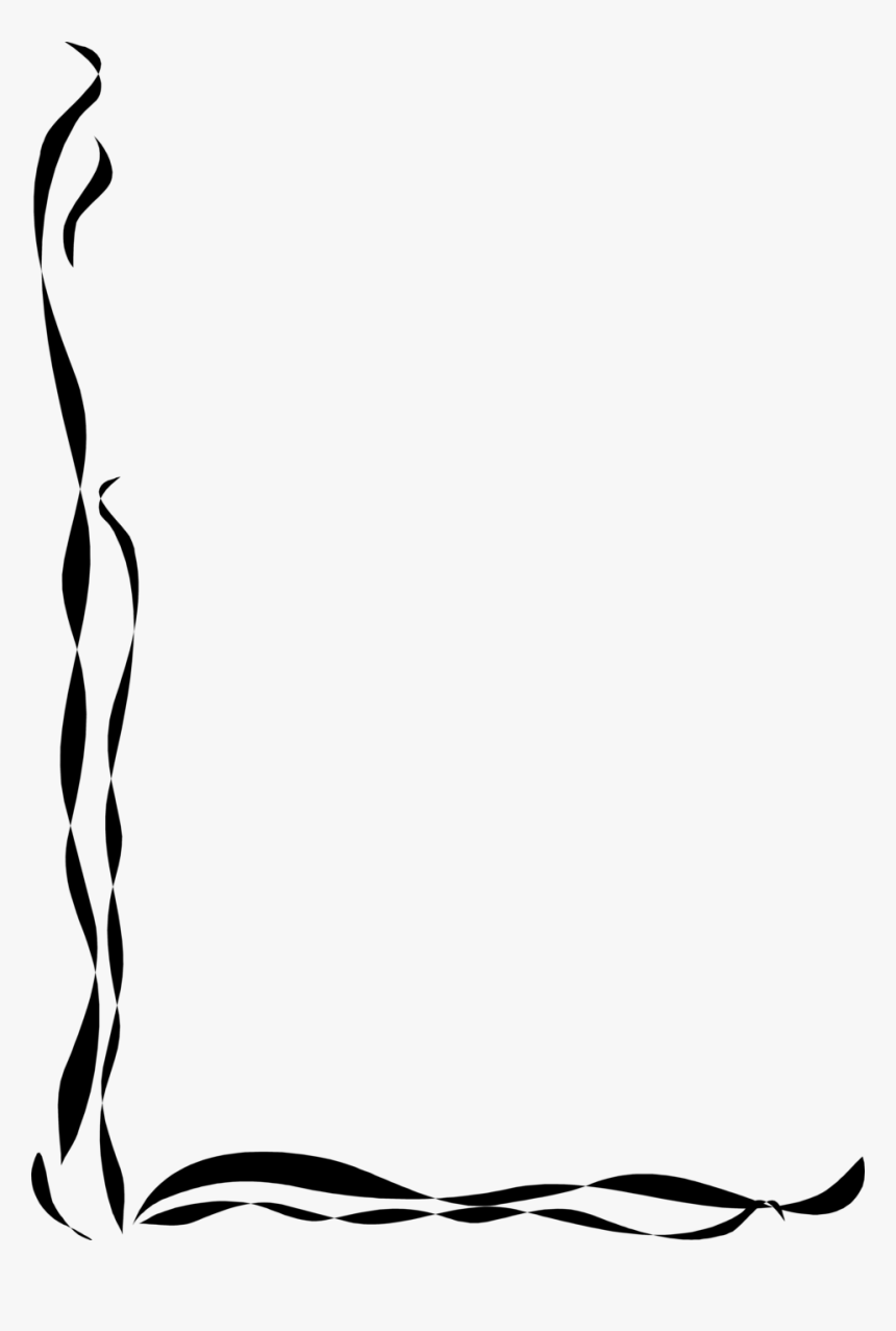 Border Corner Lower Left Corner Border Clipart- - Simple Page Border ...