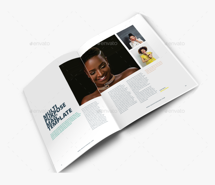 Magazine Designs Templates - Layout Magazin Design, HD Png Download ...